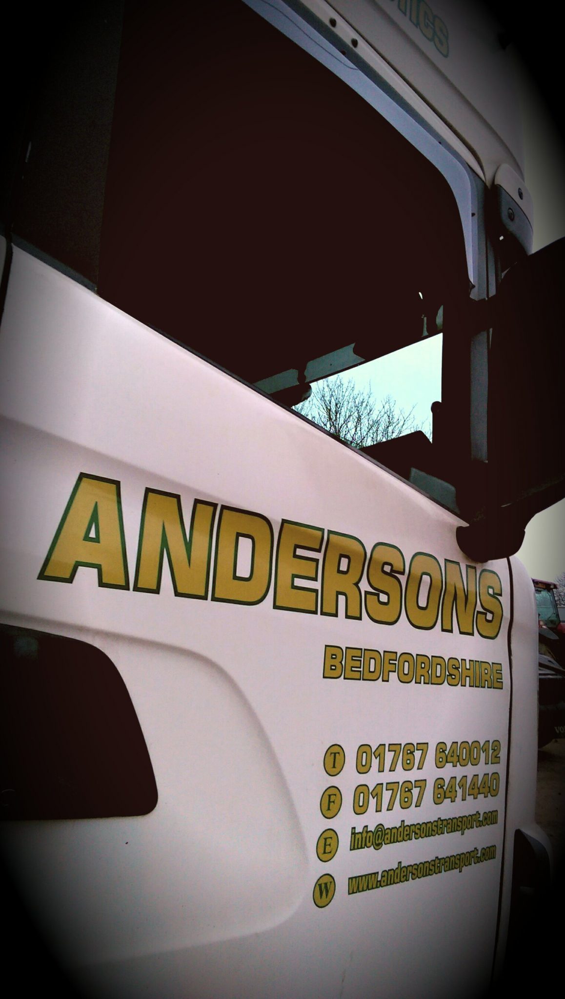 Andersons Transport Haulage And Logistics Lorry Door Photo